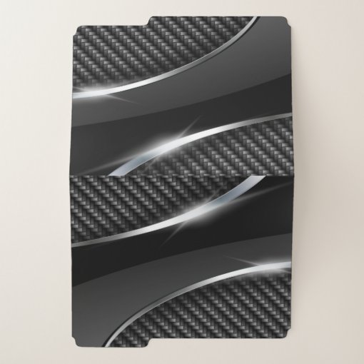 Carbon Fiber 3 File Folder | Zazzle