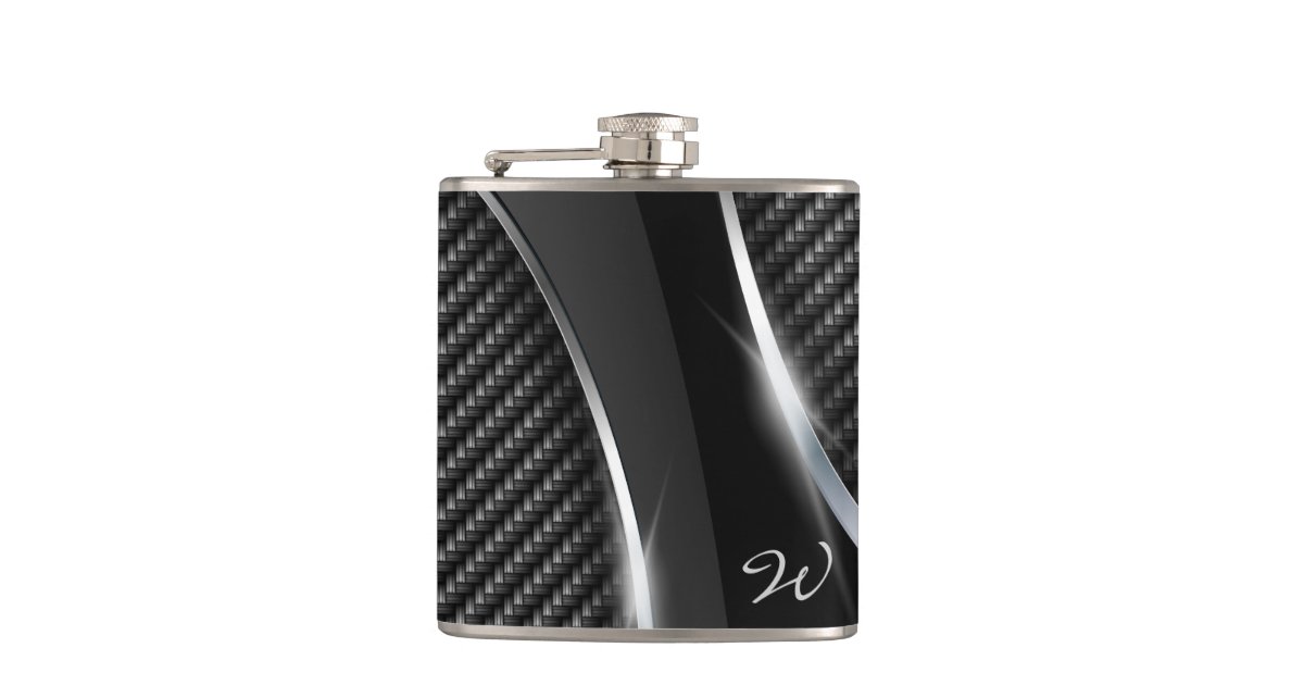 Carbon Fiber 3A Wrapped Flask | Zazzle
