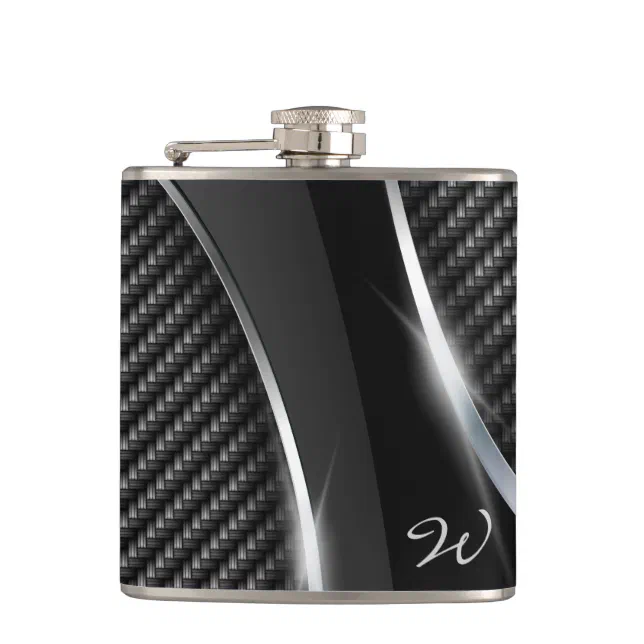 Carbon Fiber 3A Wrapped Flask | Zazzle