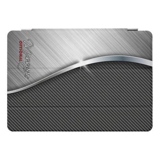 Carbon Fiber-Brushed Metal 4 iPad Pro Cover | Zazzle