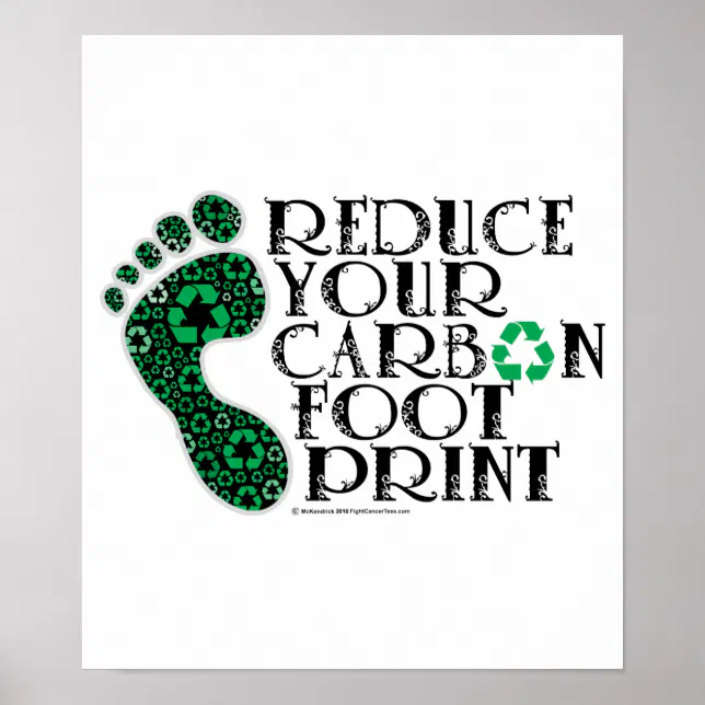 Carbon Footprint Poster | Zazzle