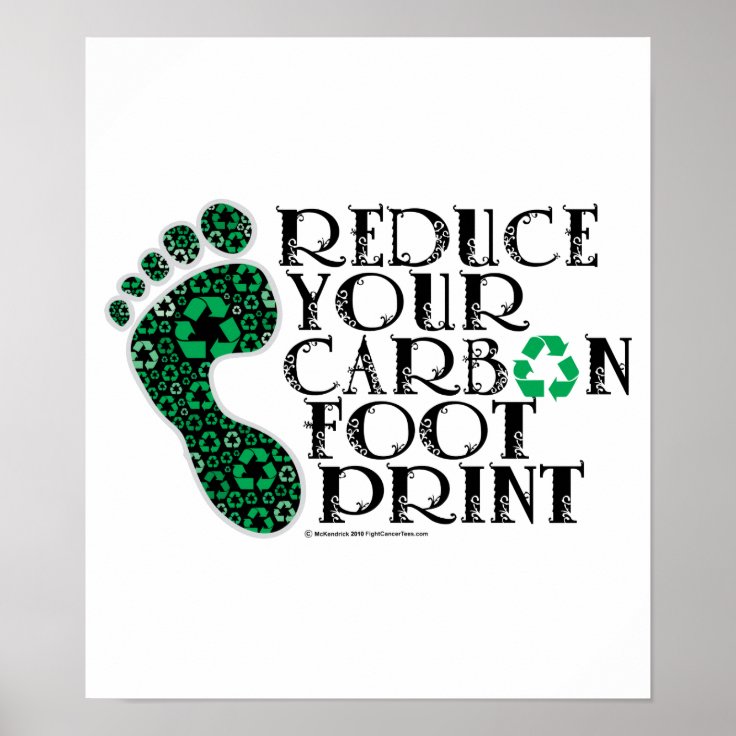 Carbon Footprint Poster | Zazzle
