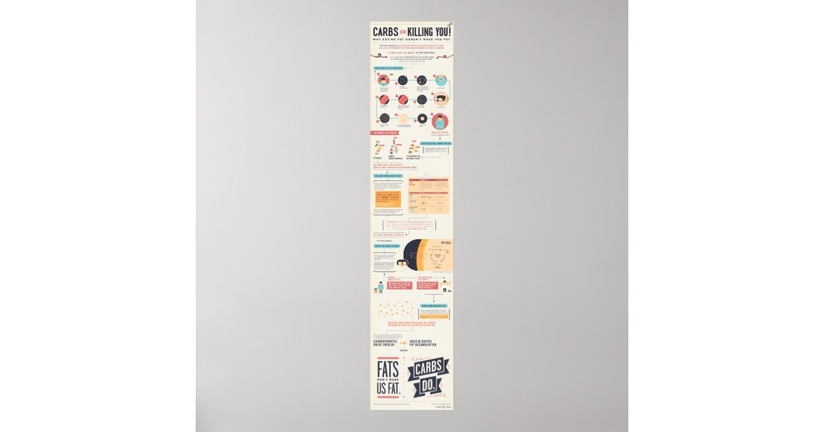Carbs Are Killing You Infographic Poster | Zazzle