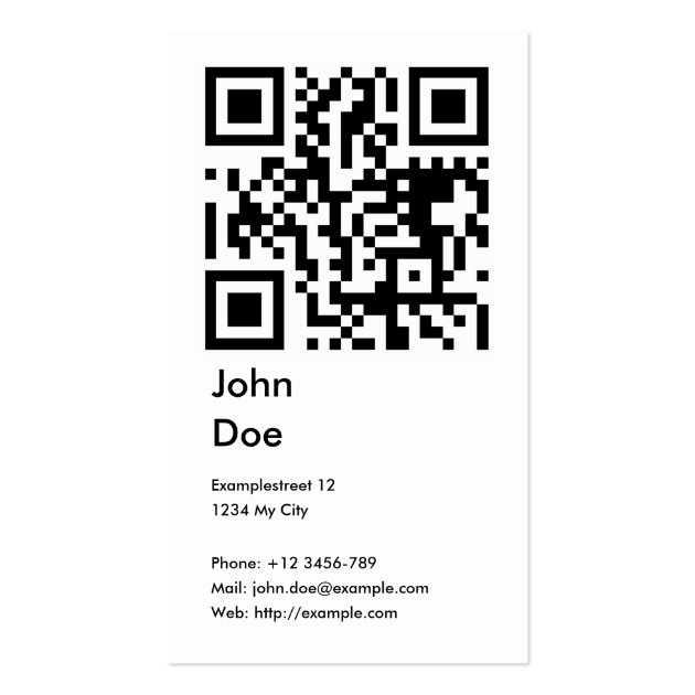 Card (address, phone, email, web) business card template