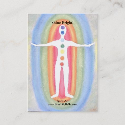 Card Chart for Subtle Energy Bodies & 7 Chakras | Zazzle