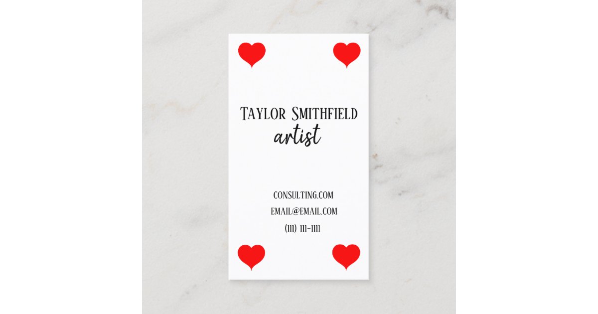 card deck business card | Zazzle