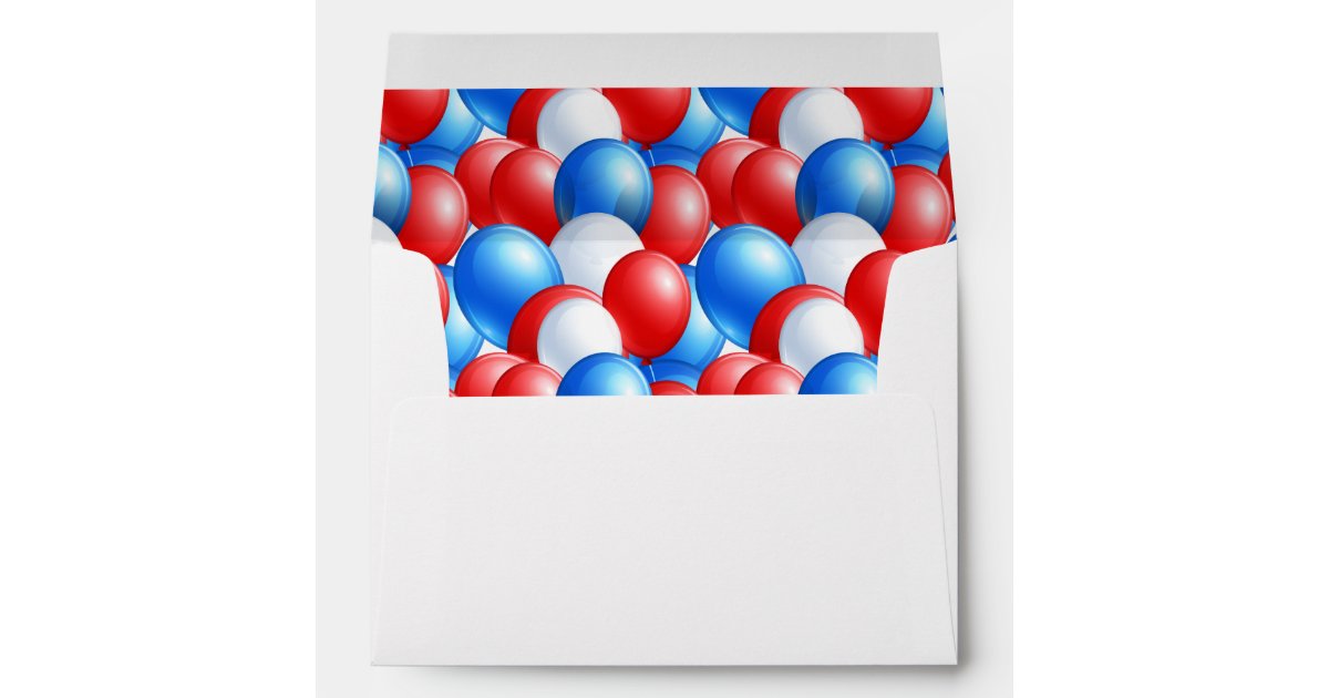 Card Envelope-Balloons Envelope | Zazzle