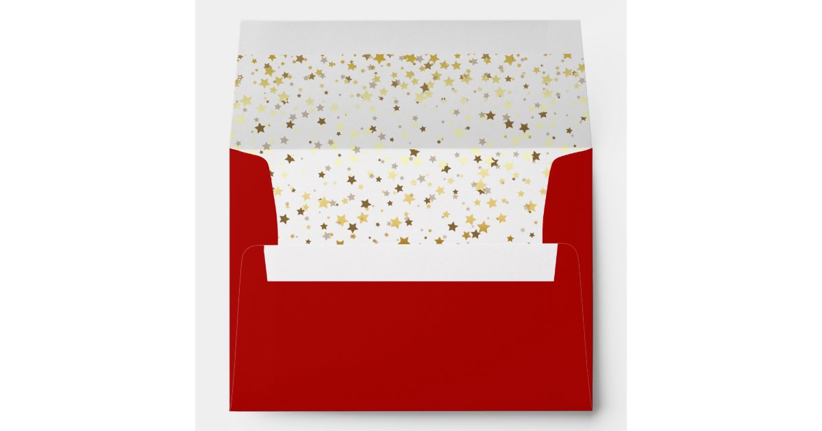 Card Envelope-Gold Stars Envelope | Zazzle