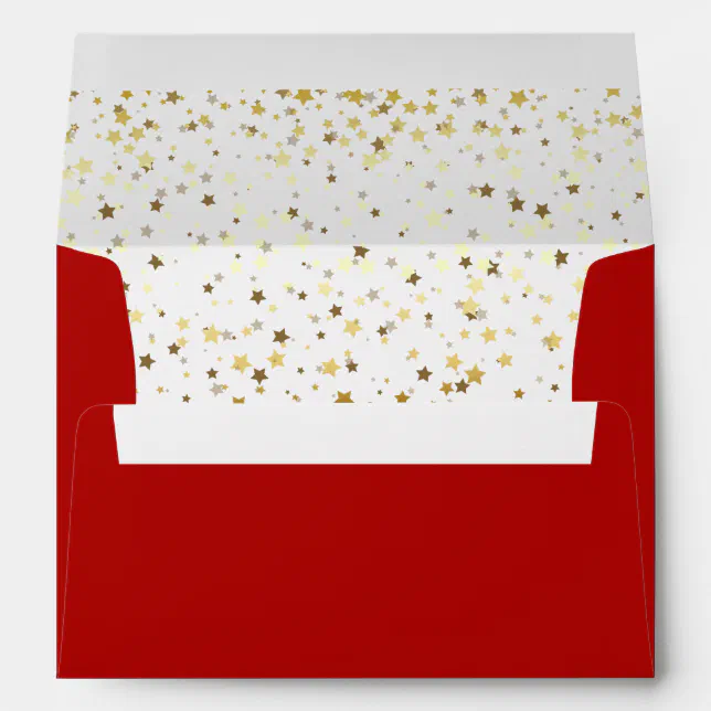 Card Envelope-Gold Stars Envelope | Zazzle