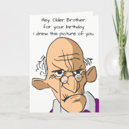 Card for an Older Brother's Birthday | Zazzle