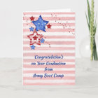 Army Boot Camp Graduation Congratulations Red, Whi Card | Zazzle.com