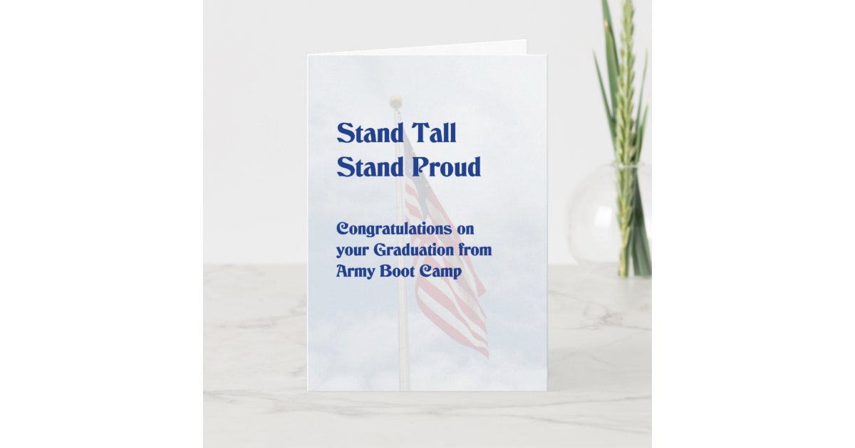 Card for Army Boot Camp Graduation | Zazzle