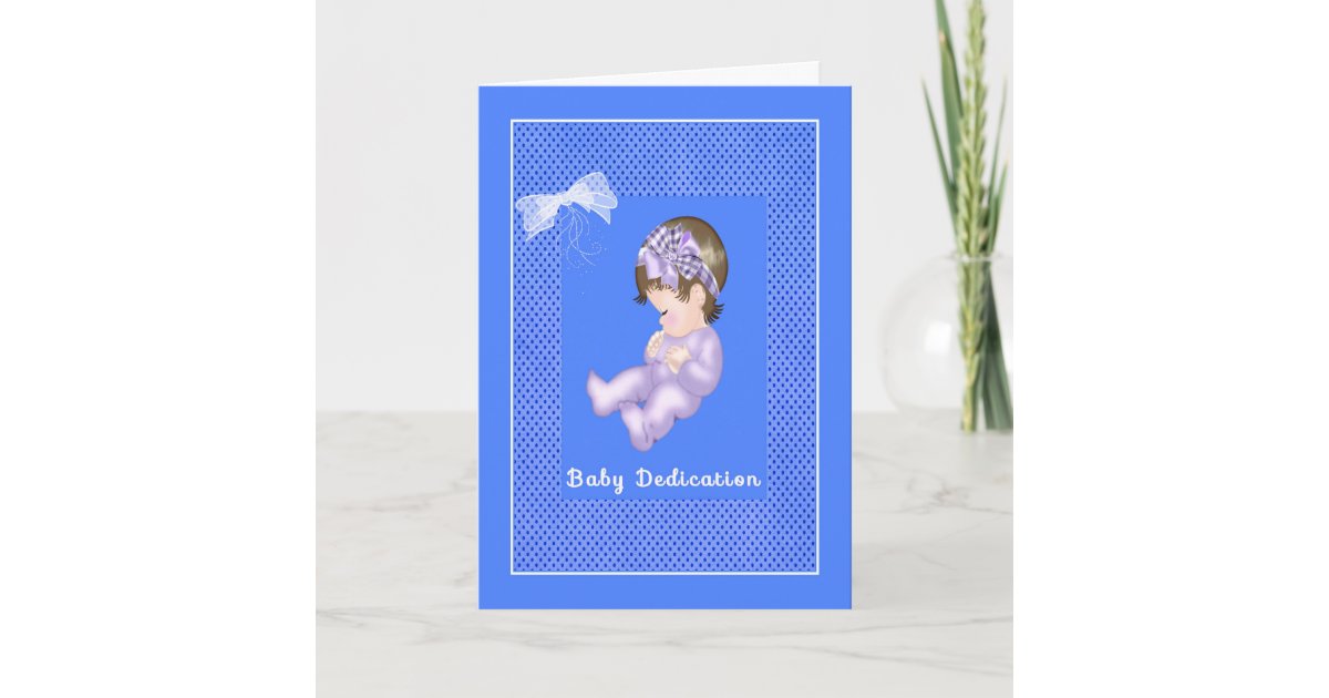 Card for Baby Boy Dedication Ceremony | Zazzle