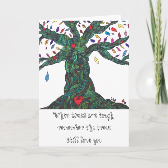 Card for difficult times - encouragement | Zazzle.com