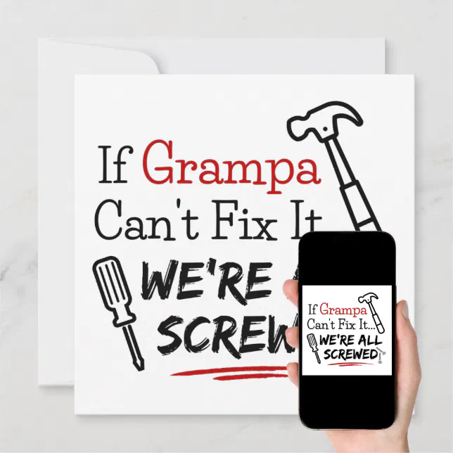 Card for Grampa, Card for Grandfather | Zazzle