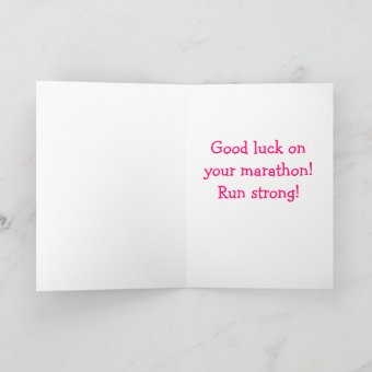 Card for Marathon Runner | Zazzle