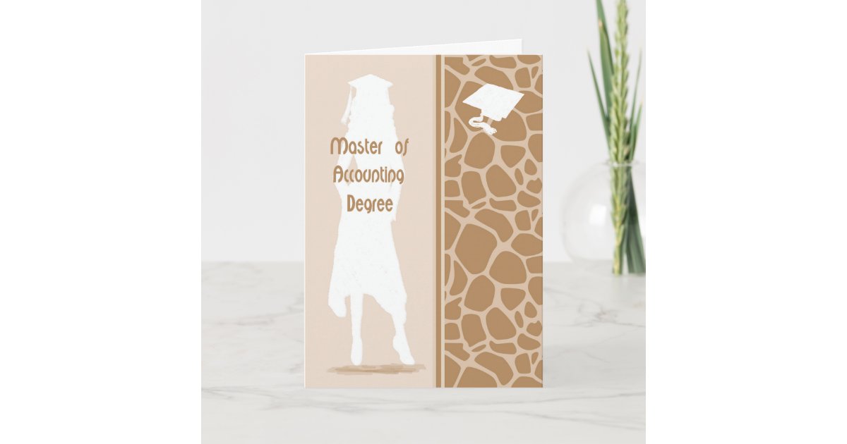 Card for Master of Accounting Degree | Zazzle