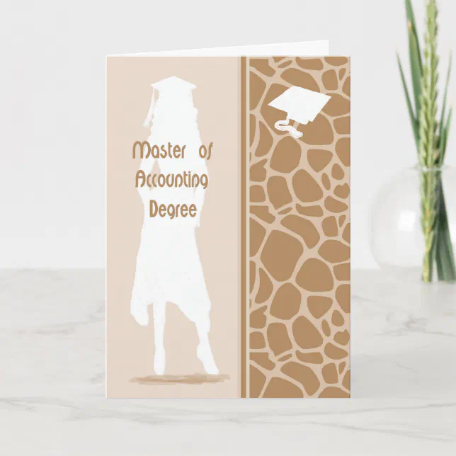 Card for Master of Accounting Degree | Zazzle