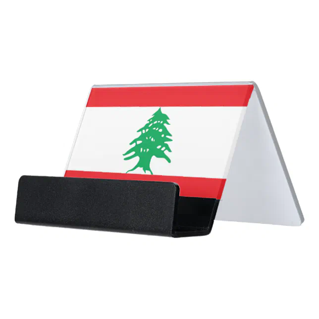 Card Holder with flag of Lebanon | Zazzle