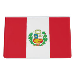 Card Holder with flag of Peru | Zazzle