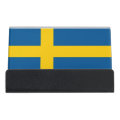 Card Holder with flag of Sweden | Zazzle
