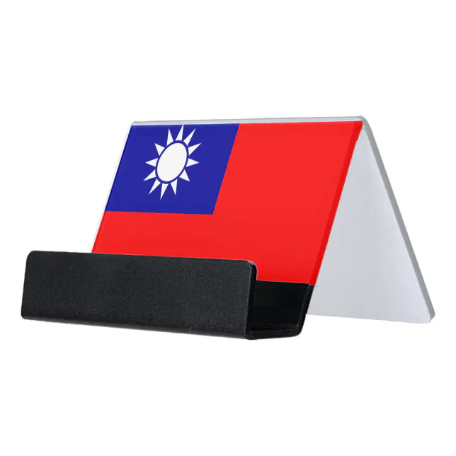Card Holder with flag of Taiwan | Zazzle