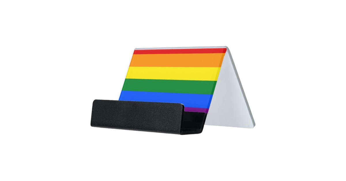 Card Holder with Pride flag of LGBT | Zazzle