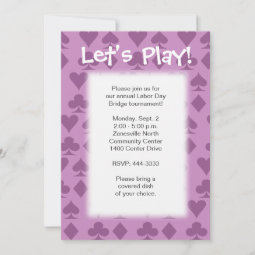 Card Party Invitation | Zazzle