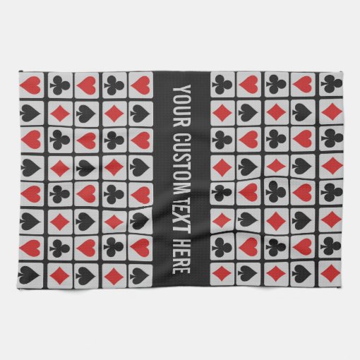 Card Player custom hand towel | Zazzle