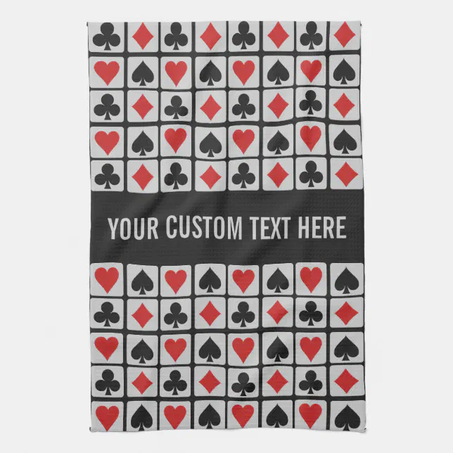 Card Player custom hand towel | Zazzle