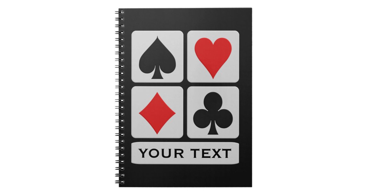 Card Player custom notebook | Zazzle