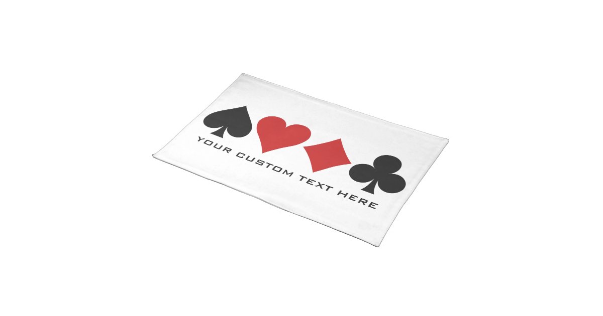 Card Player custom placemat | Zazzle