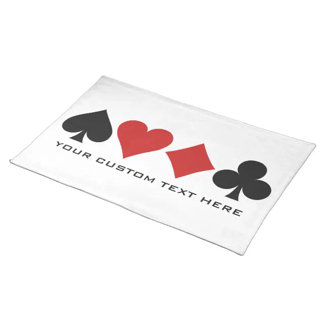 Card Player custom placemat | Zazzle