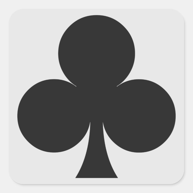 Card Player stickers - Club | Zazzle