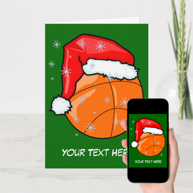 Card - Santa Basketball | Zazzle