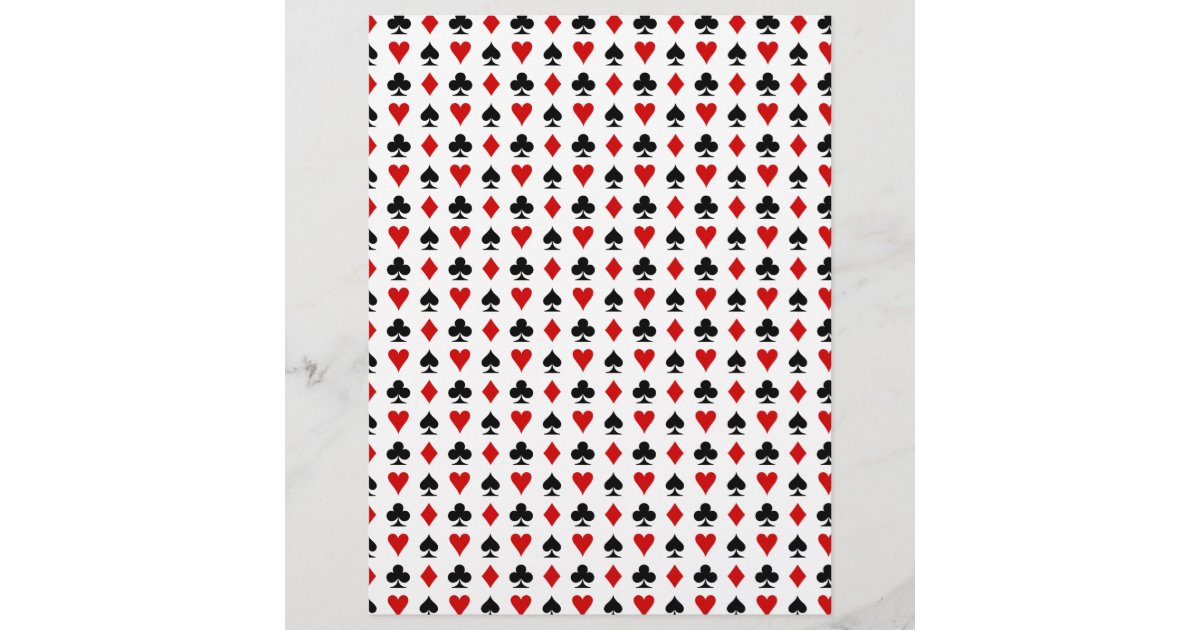 card symbols pattern.jpg | Zazzle
