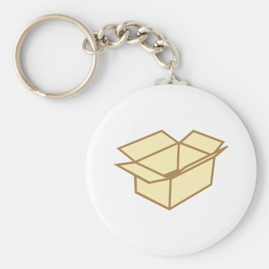 Cardboard box keychain | Zazzle.com