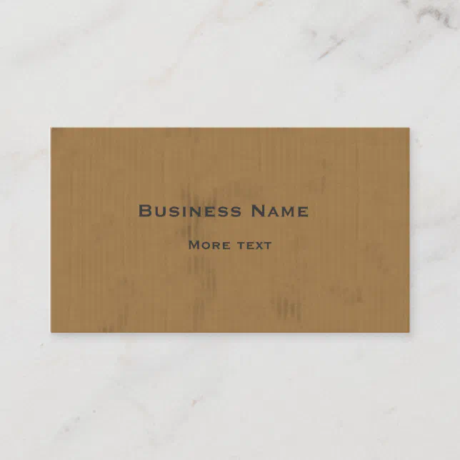 Cardboard Design Business Card | Zazzle