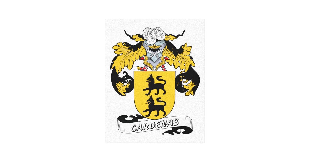 Cardenas Family Crest Canvas Print | Zazzle
