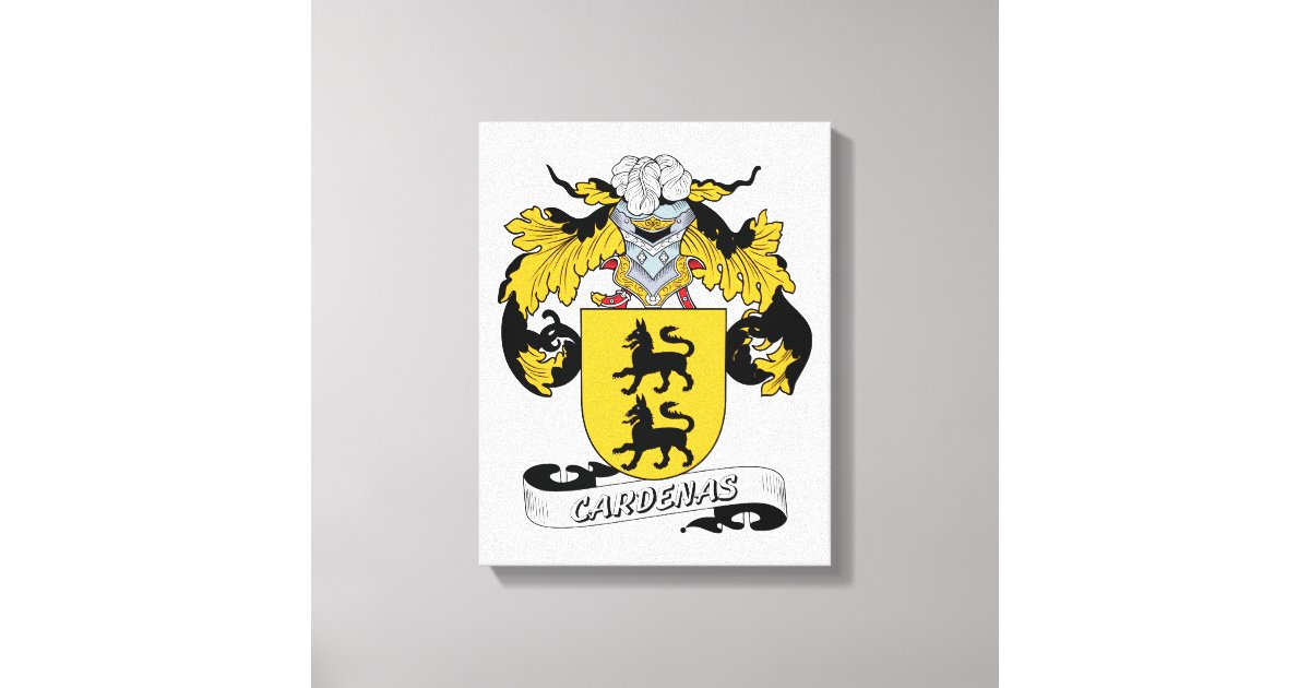 Cardenas Family Crest Canvas Print | Zazzle