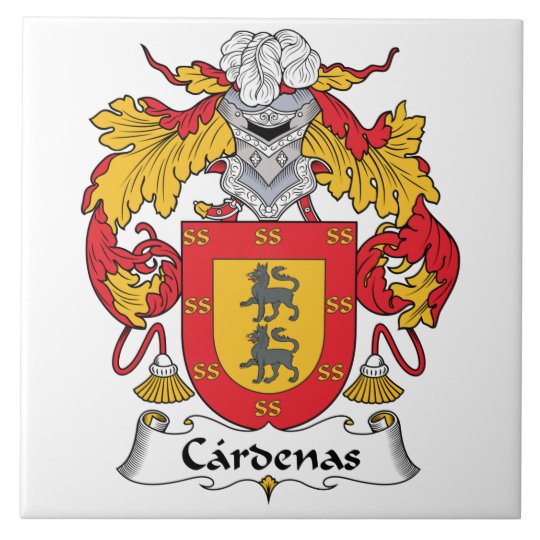 Cardenas Family Crest Tile | Zazzle.com