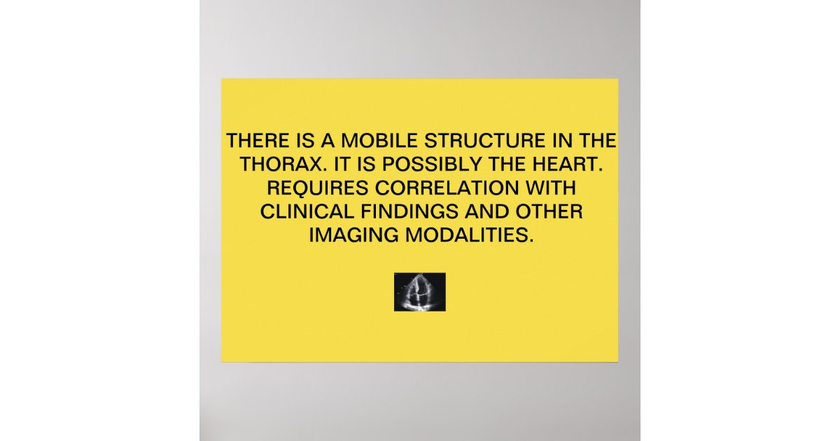 Cardiac Echo Report Poster | Zazzle