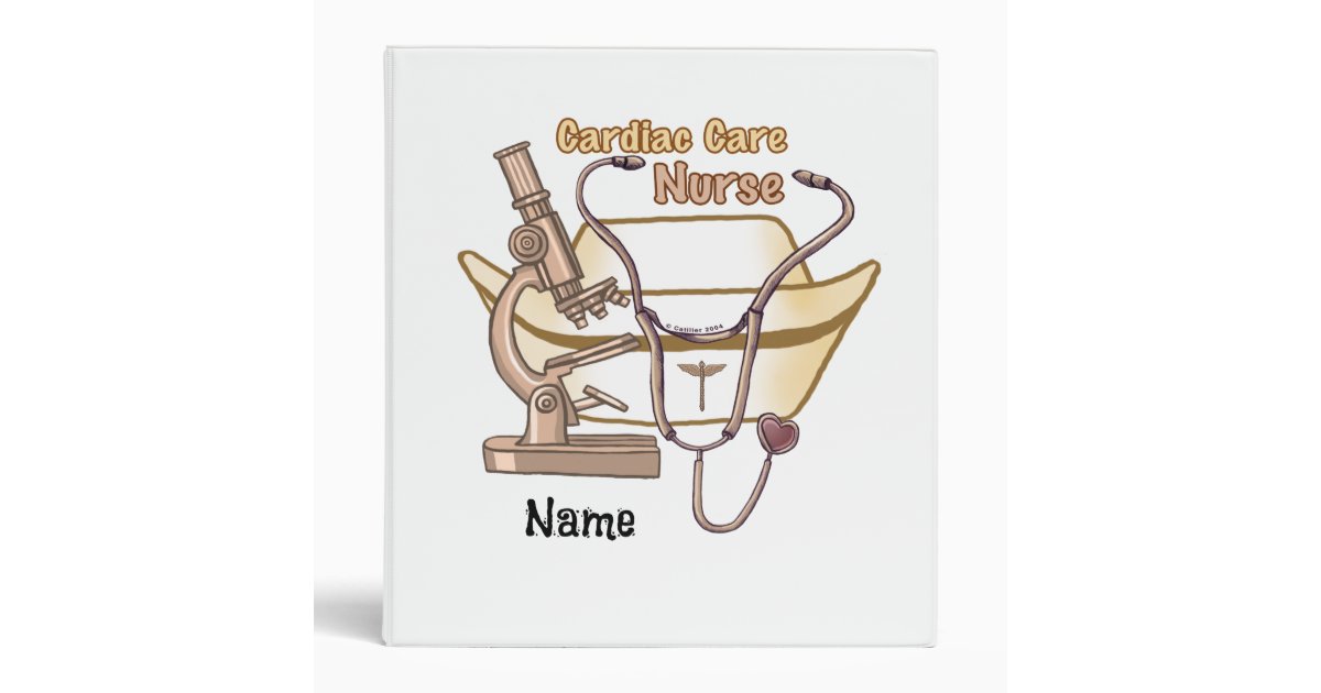 Cardiac Nurse collage binder | Zazzle