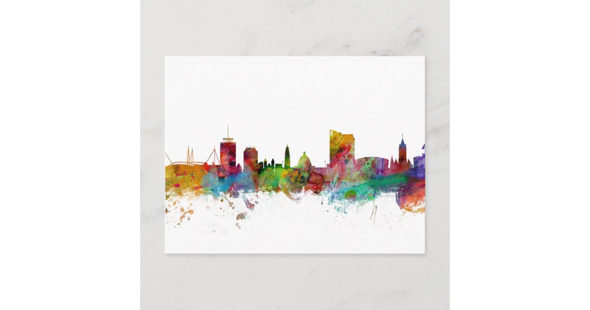 Cardiff Wales Skyline Postcard | Zazzle
