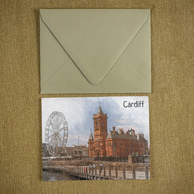 Cardiff Wales UK Vintage Travel Postcard | Zazzle