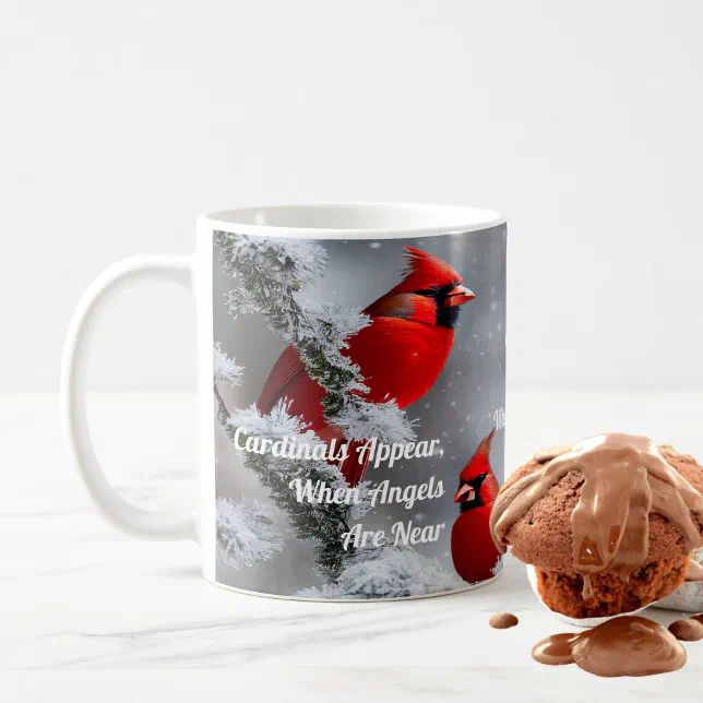 Cardinal Appear Angels Near Remembrance Coffee Mug | Zazzle
