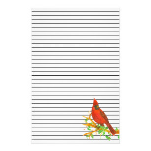 Cardinal Stationery Paper | Zazzle