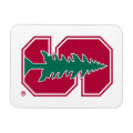 Cardinal Block "S" with Tree Magnet | Zazzle
