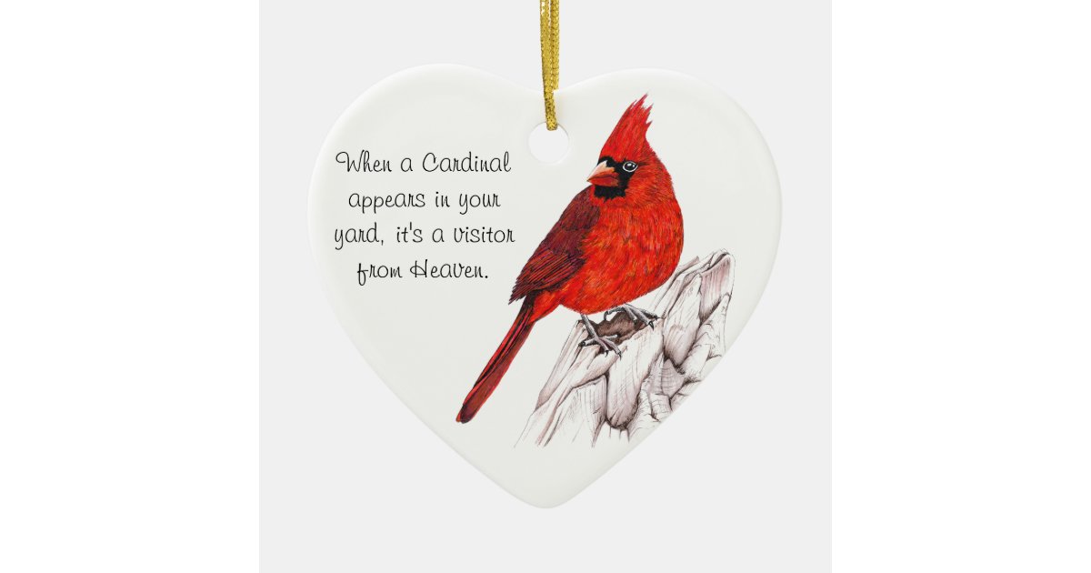 Cardinal Ceramic Ornament | Zazzle
