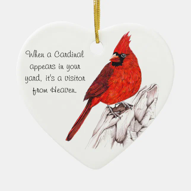 Cardinal Ceramic Ornament | Zazzle